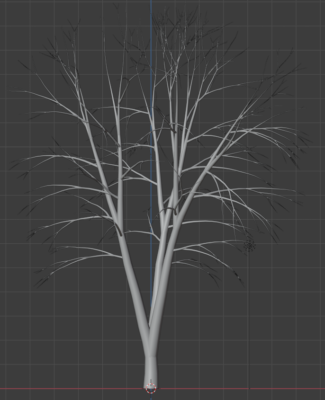 【Blender】SaplingTreeGenで木を生やしてみた | けものこばち